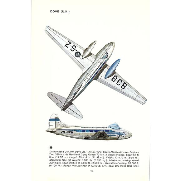 None and/or Unknown | Other | Dove Dh4 Srs1 Avro Type Xix 652a Uk 1969 ...